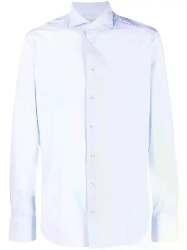 TRAIANO MILANO Longsleeved Pointed-collar Shirt