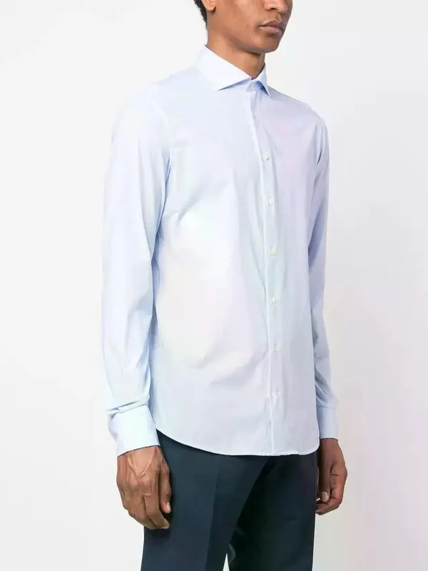 TRAIANO MILANO Longsleeved Pointed-collar Shirt