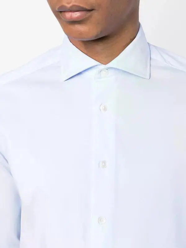 TRAIANO MILANO Longsleeved Pointed-collar Shirt