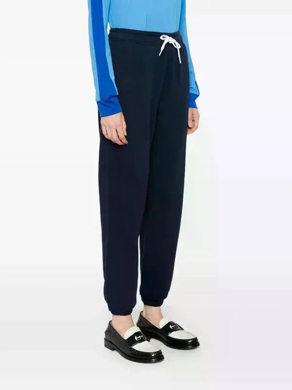 Polo Ralph Lauren Navy Cotton Jersey Sweatpants With Embroidered Polo Pony