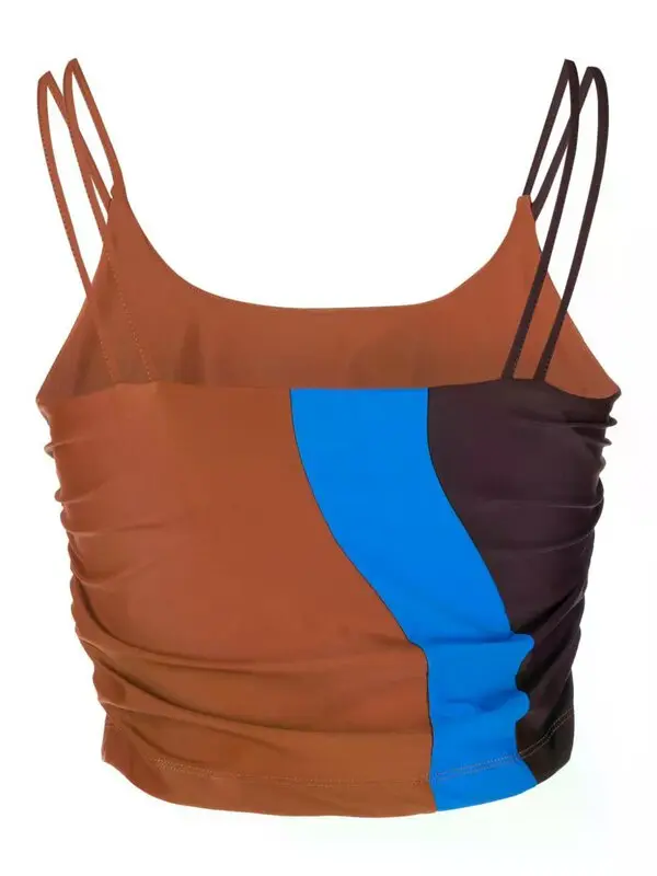 Ahluwalia Elshadai Gathered-detail Cropped Top