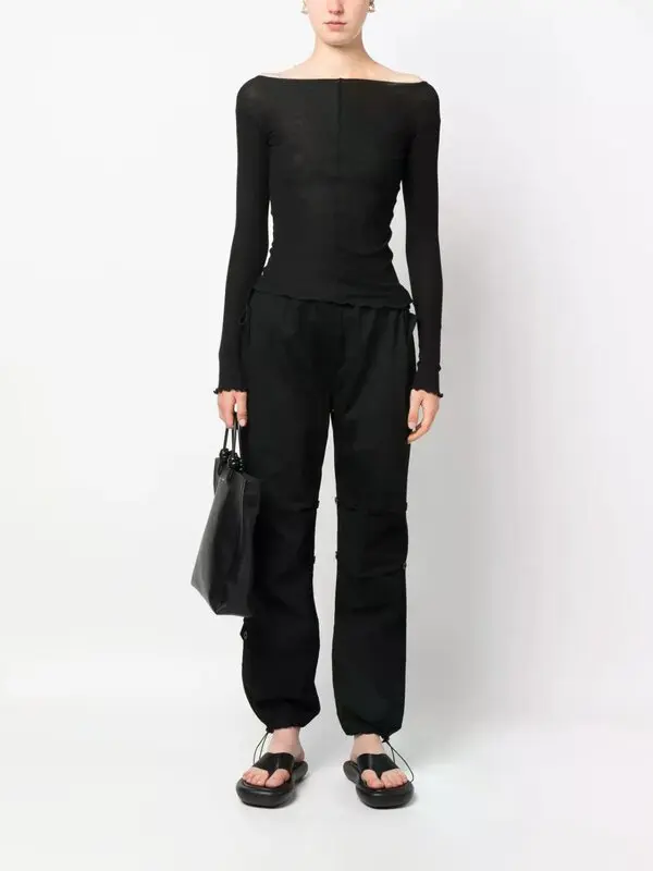 BASERANGE Pama Boat-neck Organic Cotton Top