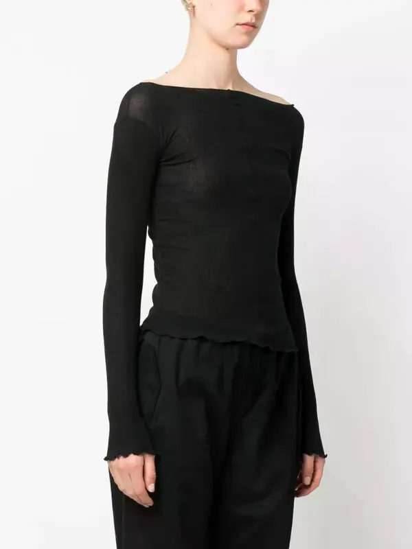 BASERANGE Pama Boat-neck Organic Cotton Top