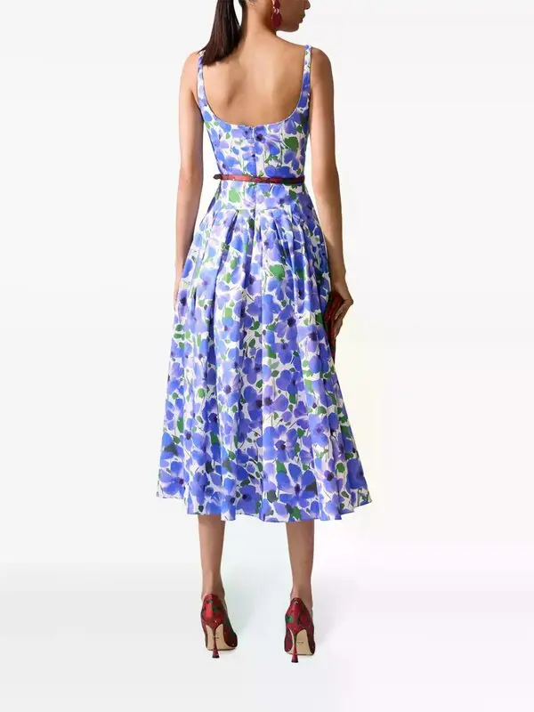 Carolina Herrera Floral-print Midi Dress