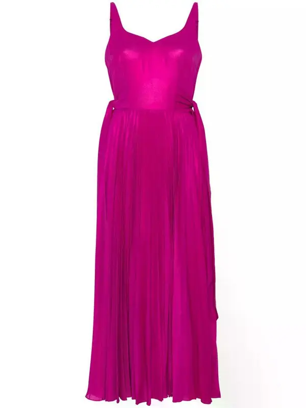 PARLOR Metallic-effect Maxi Dress