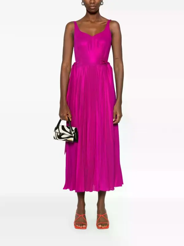PARLOR Metallic-effect Maxi Dress
