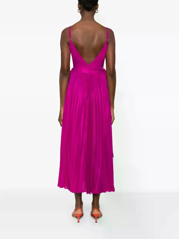 PARLOR Metallic-effect Maxi Dress