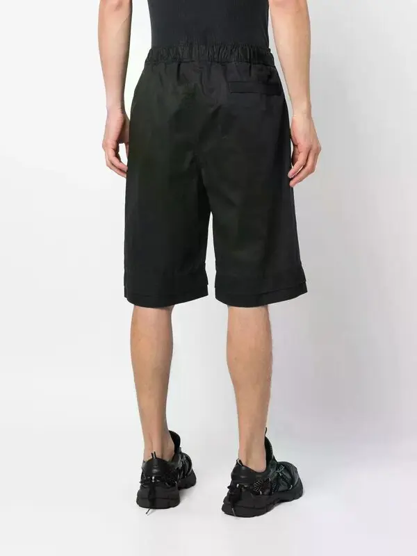 44 LABEL GROUP Embossed-logo Knee-length Shorts