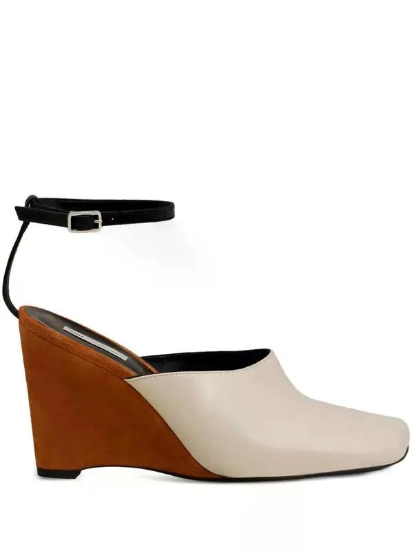 AMI Paris 85mm Wedge Mules