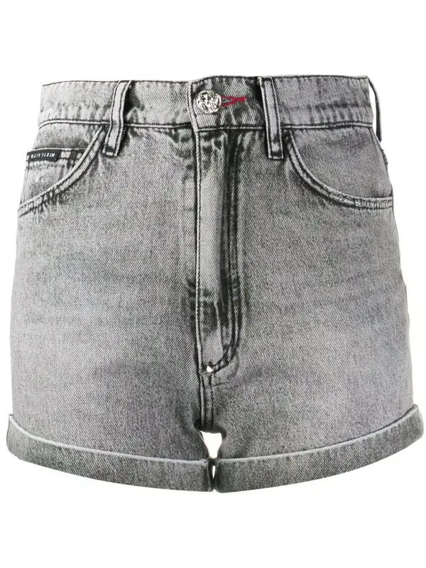 Philipp Plein Denim Hot Pants