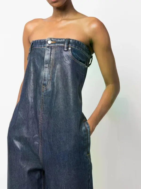 Alexander Wang Strapless Denim Jumpsuit