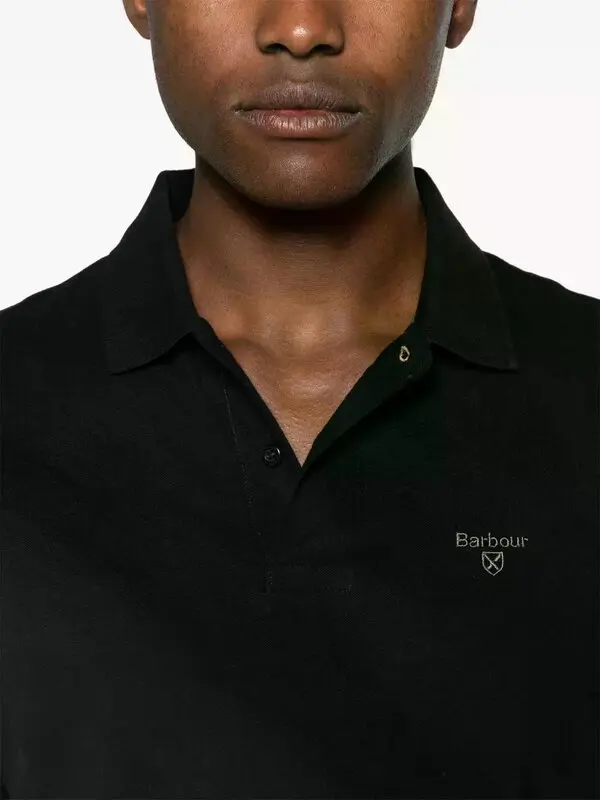 Barbour Logo-embroidered Cotton Polo Shirt