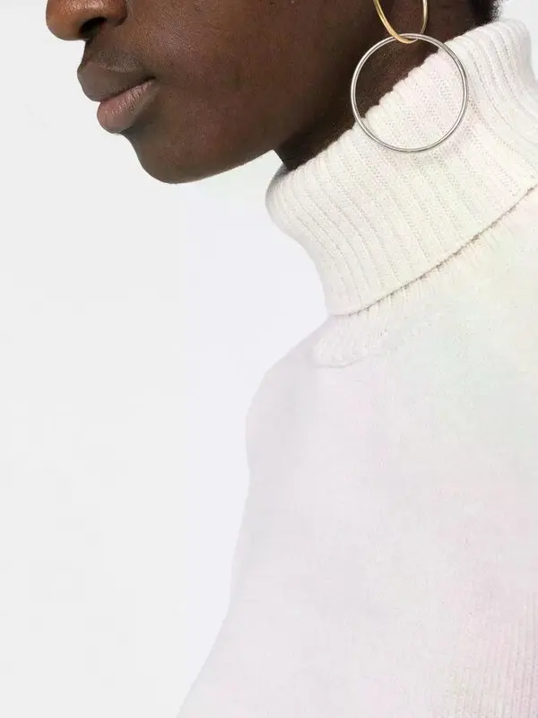 MAISON MARGIELA Open-back Roll-neck Top - Neutrals