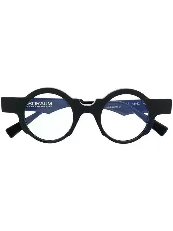 KUBORAUM Round-frame Glasses - Black
