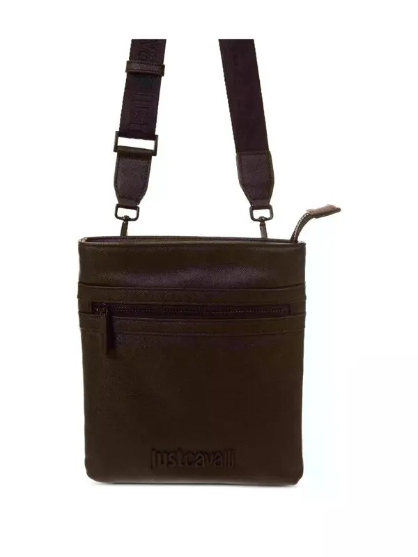 Just Cavalli Embossed Logo Shoulder Bag