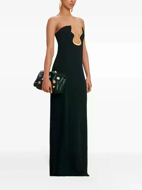 Cult Gaia Abril Strapless Gown - Black