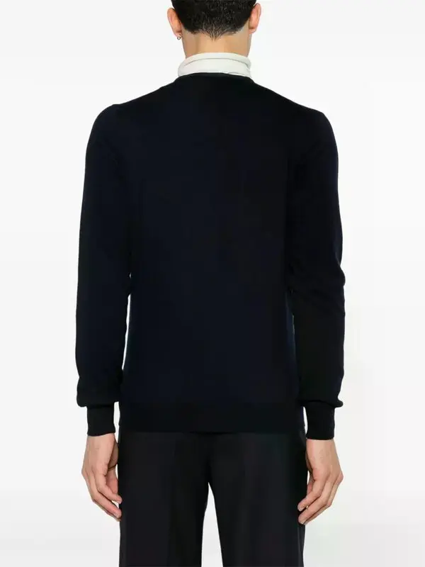 FILERIA Fine-knit Virgin Wool Cardigan