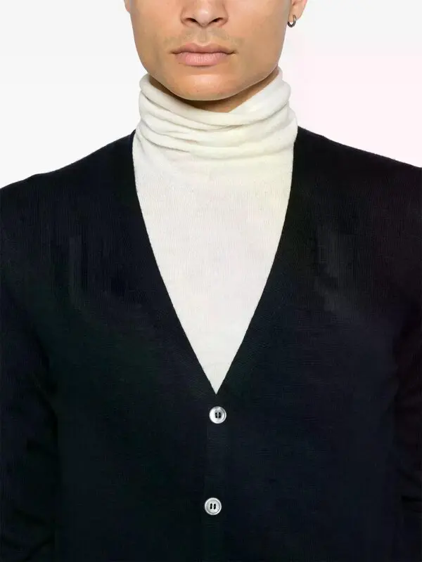 FILERIA Fine-knit Virgin Wool Cardigan