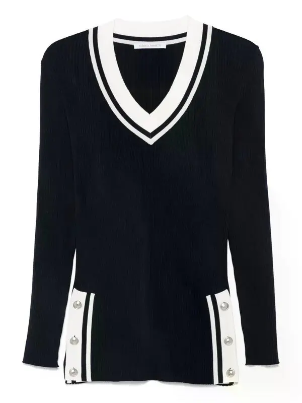 Alberta Ferretti Contrast-trim Jumper