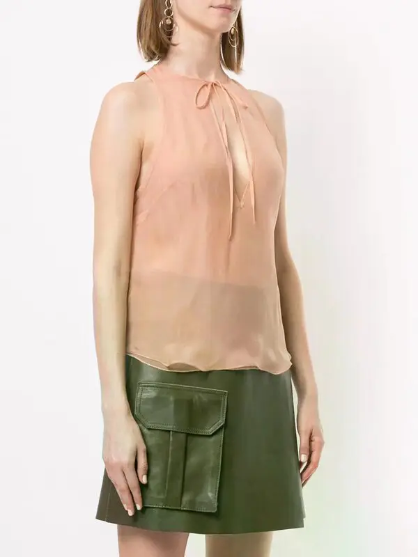 Dsquared2 Sleeveless Silk Blouse