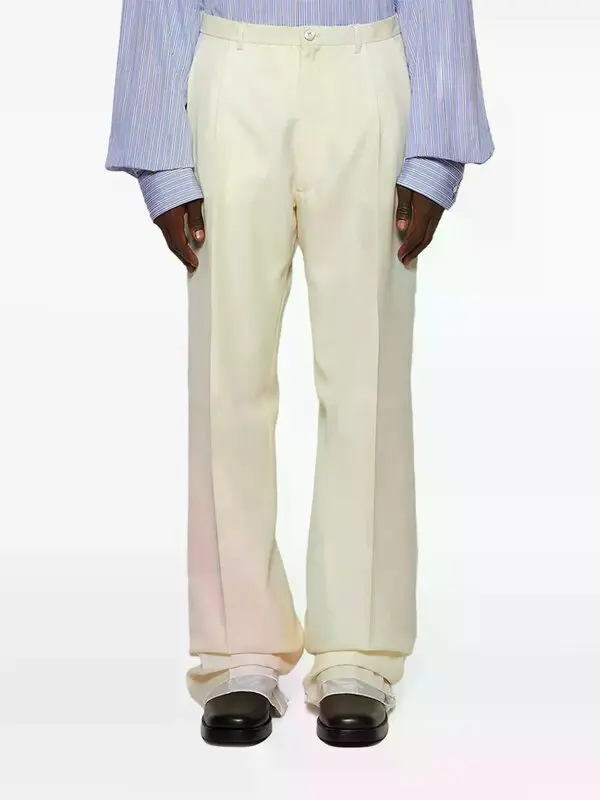 MAISON MARGIELA Pleated Trousers - Neutrals