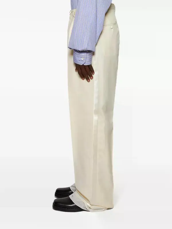MAISON MARGIELA Pleated Trousers - Neutrals