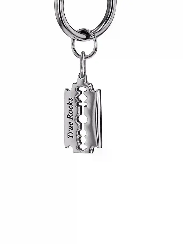 TRUE ROCKS Razor Hoop Earring - Silver