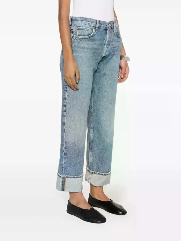 AGOLDE Fran Mid-rise Straight-leg Jeans