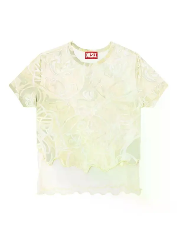 DIESEL® T-inlay T-shirt - Neutrals