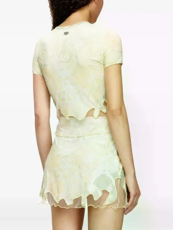 DIESEL® T-inlay T-shirt - Neutrals