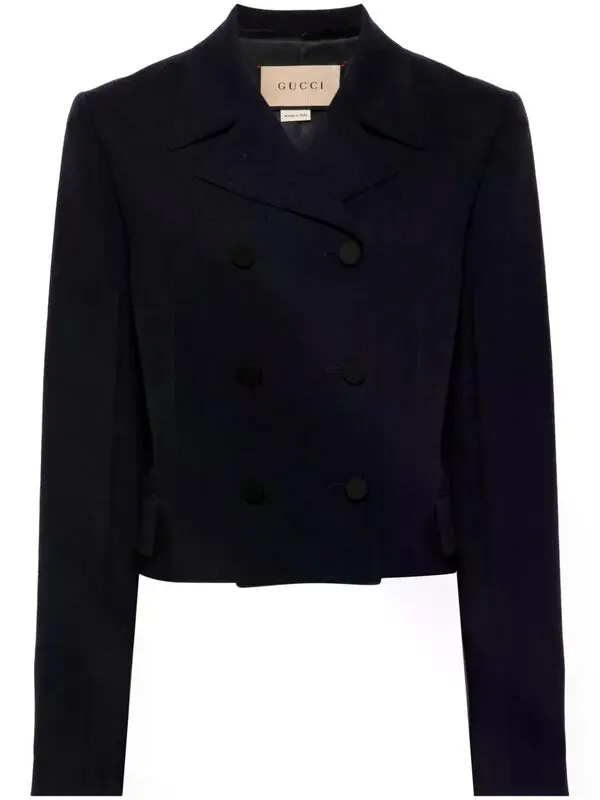 Gucci Double-breasted Cropped Jacket