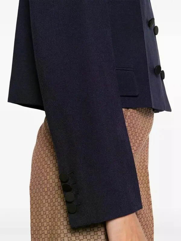Gucci Double-breasted Cropped Jacket