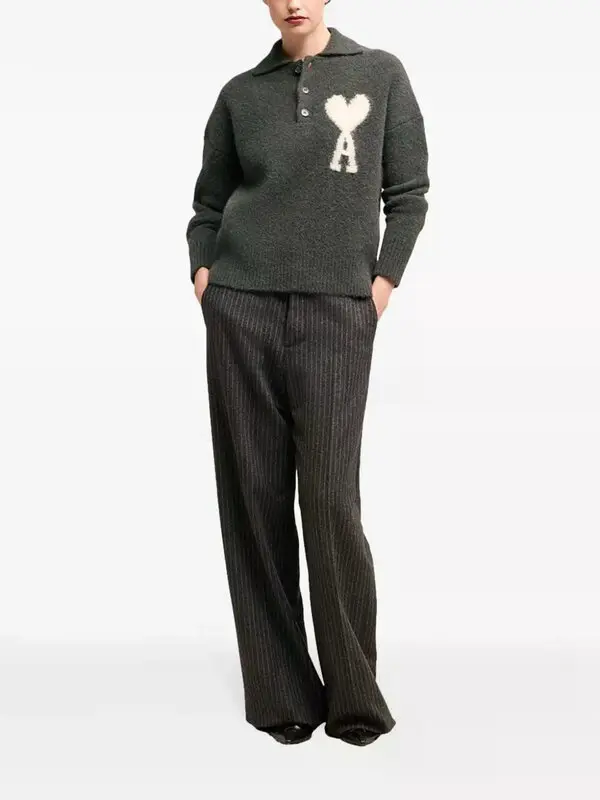 AMI Paris De Coeur Polo Sweater