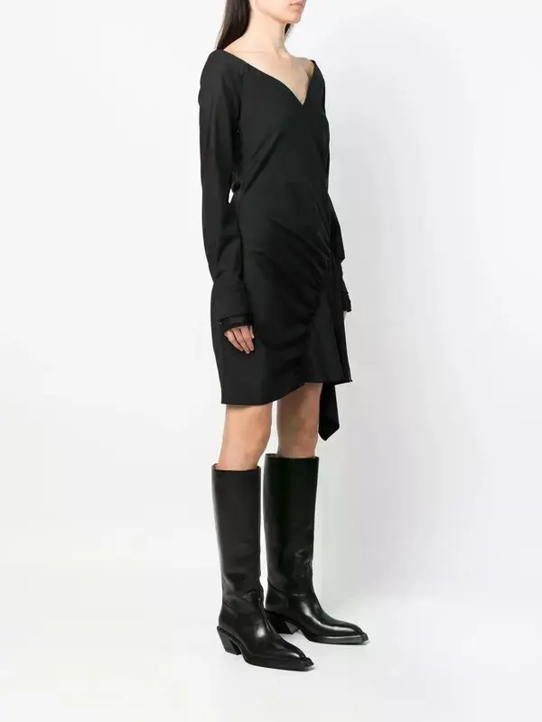 AC9 Belted Asymmetric Dress