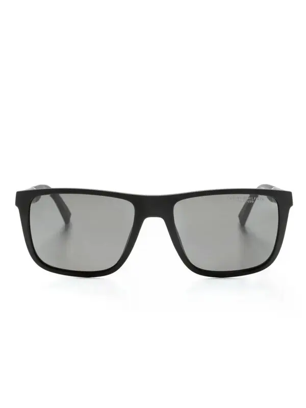 Tommy Hilfiger Square-frame Matte Sunglasses - Black