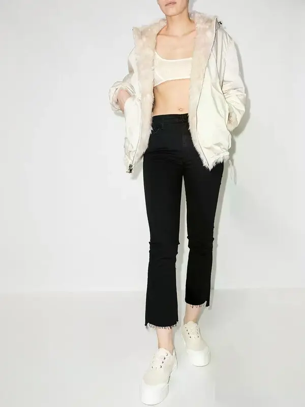 MOTHER The Insider Crop Step Fray Jeans