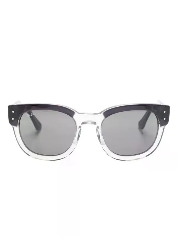 Ray-ban Mega Hawkeye Chromance Geometric-frame Sunglasses - Black