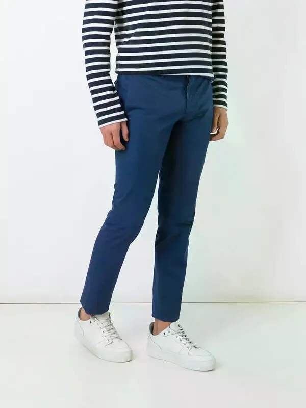 Incotex Pleated Skinny Chinos - Blue