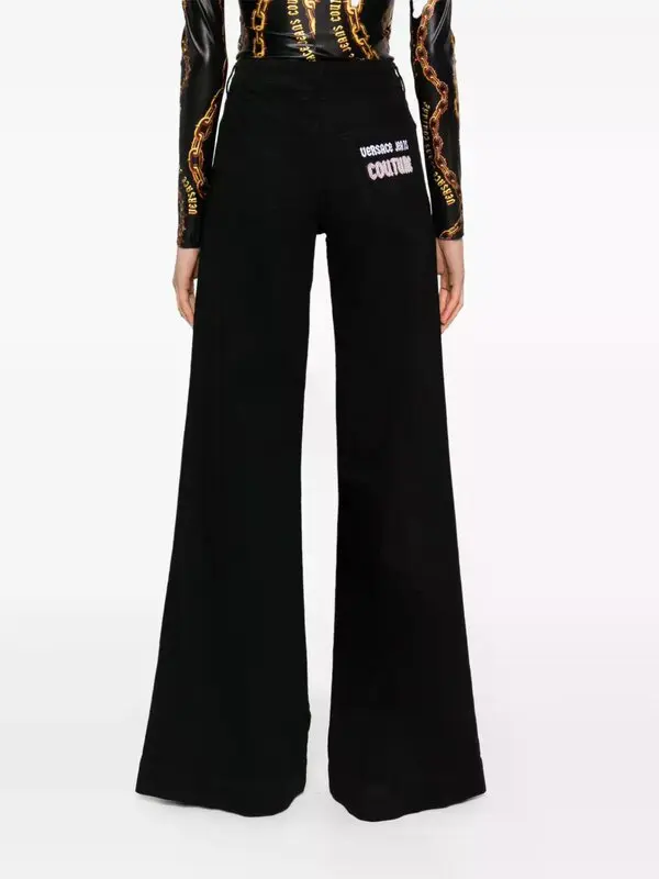 Versace High-rise Wide-leg Jeans