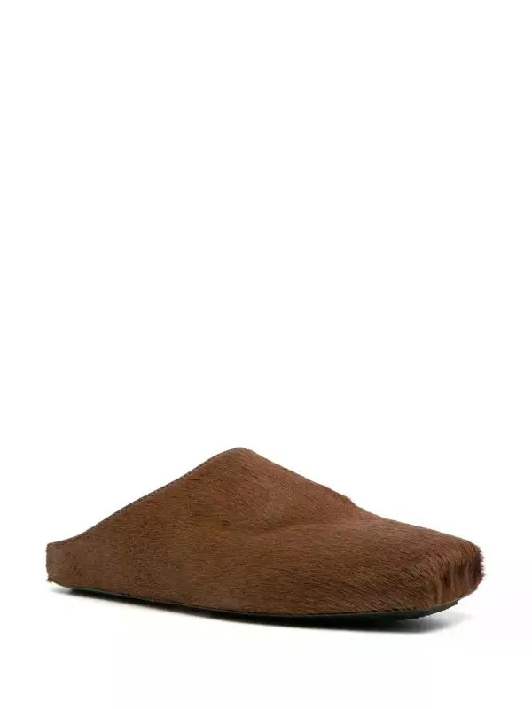 UMA WANG Leather Ballet Slippers - Brown