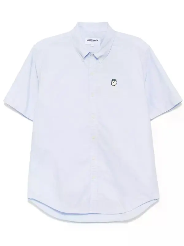 CHOCOOLATE Logo-patch Shirt - Blue