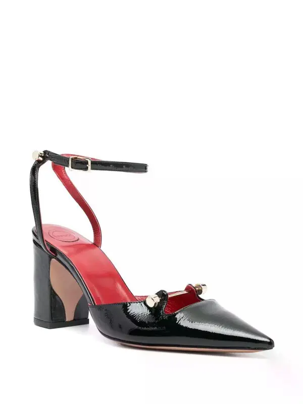 HARDOT 80mm Leather Pumps