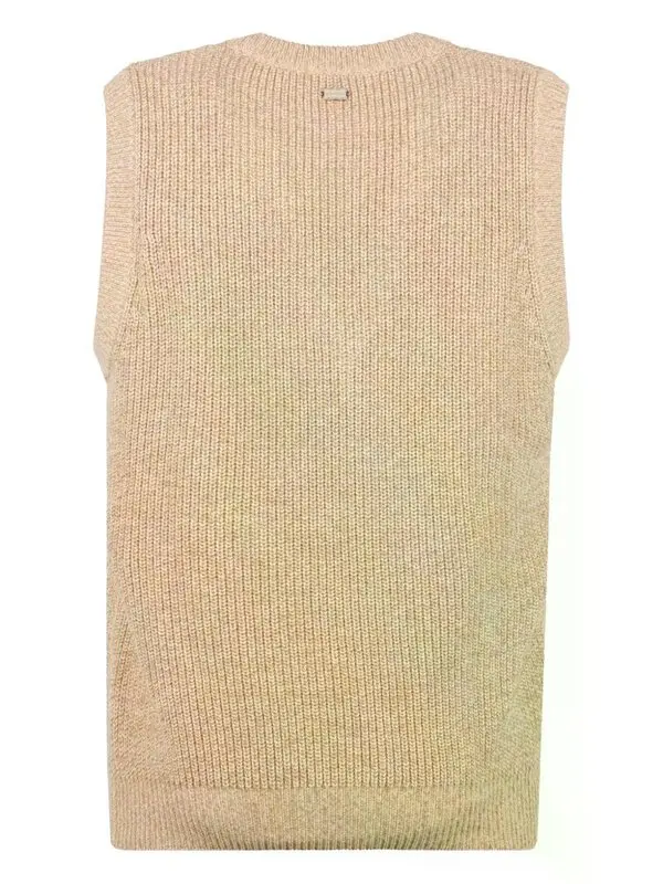 Agnona Sleeveless V-neck Sweater - Neutrals