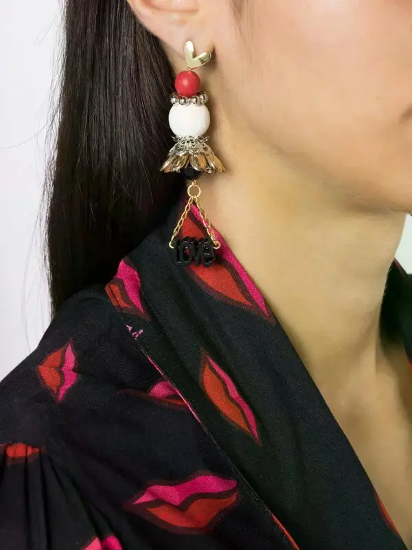 AMIR SLAMA Asymmetric Drop Earrings