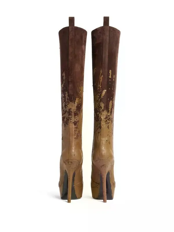 Dsquared2 120mm Painterly-print Leather Boots