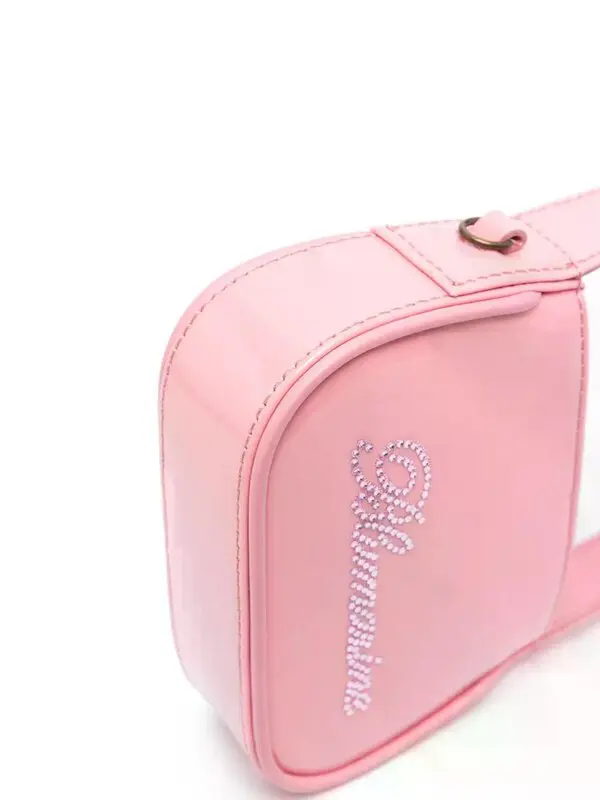 Blumarine Crystal-embellished Logo Tote Bag - Pink