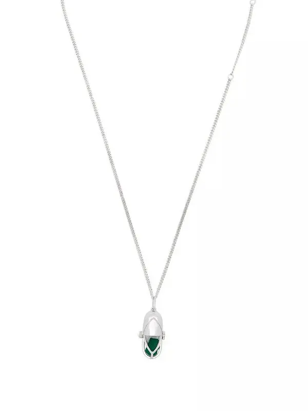 CAPSULE ELEVEN Capsule Crystal Pendant Necklace - Silver