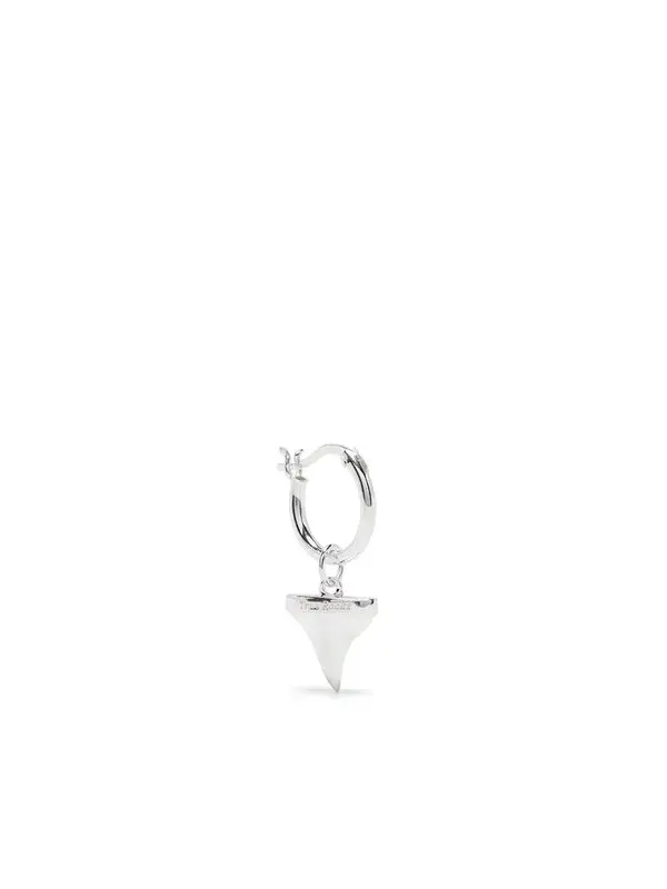 TRUE ROCKS Sterling Shark Tooth Earring - Silver