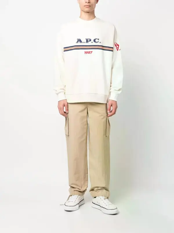 A.p.c. Adam Logo-print Cotton Sweatshirt