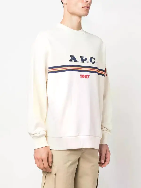 A.p.c. Adam Logo-print Cotton Sweatshirt